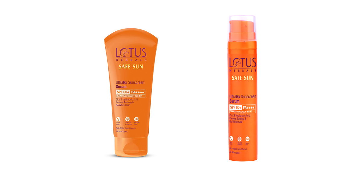 Lotus Herbals introduces its Safe Sun UltraRx Sunscreen Serum SPF 60 PA ...